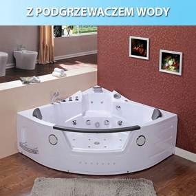 BPS-koupelny Hydromasážní vana HYD-OR632BH 157x157 s ohřevem vody