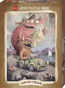HEYE Puzzle Zozoville: Výlet / 2000 dílků / 69 × 97 cm