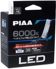 Led autožárovka piaa gen4 led náhrady autožárovek h8/h9/h11/h16 6000k se zabudovaným startérem