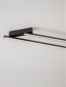 Matně černé hliníkové LED stmívatelné stropní svítidlo 4x309 cm Briana – Nova Luce