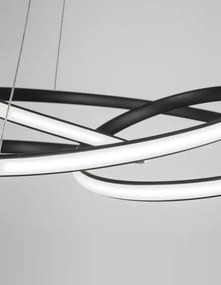 LED lustr Menton 52 černé