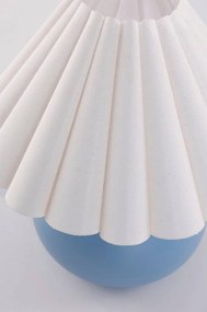 Bílá/modrá keramická stolní lampa (výška 34 cm) Crasso – Jotex