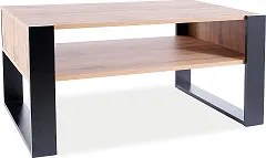 Nábytkáři ORFA GEMA - konferenční stolek , lamino DUB WOTAN/černý  (GEMADWC=1BALÍK) (S) (K150)NOVINKA
