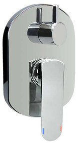 Mereo Mereo, Sprchová podomítková baterie s přepínačem, Mada, Mbox, kulatý kryt, CBQ60106MB