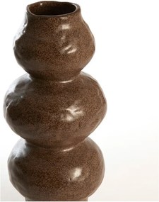 Hnědá keramická váza (výška 33,5 cm) Rogano – Light &amp; Living