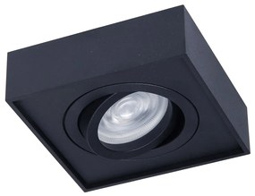Podhledové svítidlo Nusa Square, 1x černé kovové stínítko, (možnost polohování), b