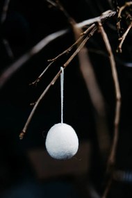Velikonoční vajíčko Ullas White 5 cm Storefactory Scandinavia