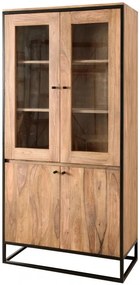 BIZZOTTO dřevěný kabinet NARTAN hnědý 180x88 cm 0746952