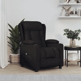 Elektrické polohovací křeslo černé textil 3098779