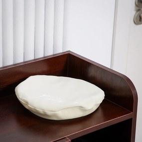 HOMCOM Úložný prostor na boty - Moderní dřevěná skříňka na boty pro 12 párů s 4 otevřenými policemi, 83x30x90 cm, barva kávy
