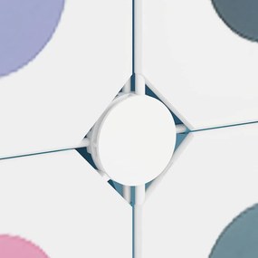Dětská modulární skříň s 15 úložnými boxy modrá PP 340576