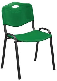 Plastová jídelní židle Manutan Expert ISO, zelená