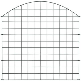 vidaXL Obloukový zahradní plot 77,5 x 78,5 cm zelený