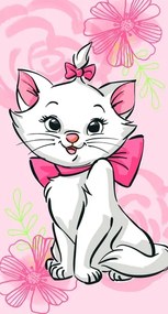 Jerry Fabrics osuška Marie Cat Pink Flower 70x140 cm