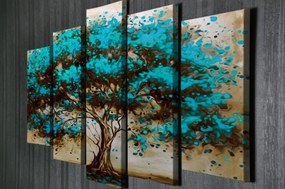 Vícedílný obraz BLUE TREE 105x70 cm