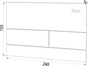 Rea, tlačítko na splachování k podomítkovým systémům WC K011A-Q Rea T, broušená ocel, REA-E0057