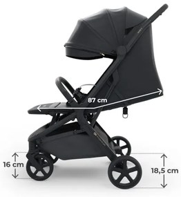 KINDERKRAFT SELECT - Sportovní kočárek NUBI 3 Midnight Black