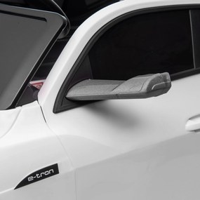 HOMCOM dětské elektrické autíčko 12V elektrické autíčko Audi E-tron elektrické autíčko s dálkovým ovládáním, bezpečnostní pásy, hudba (MP3/USB/TF), d…