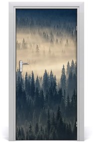 Fototapeta na dveře samolepící mlha nad lesem 85x205 cm