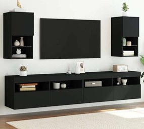 vidaXL TV skříňky s LED osvětlením 2 ks 30,5 x 30 x 60 cm [836988] Barva: Betonová šedá