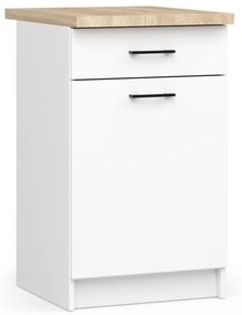 Kuchyňská skříňka Olivie S 50 cm 1D 1S bílá