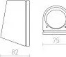 RED R10398 ZAZA nástěnná antracitová 230V/350mA LED 3,3W IP65 3000K 250lm - RED - DESIGN RENDL