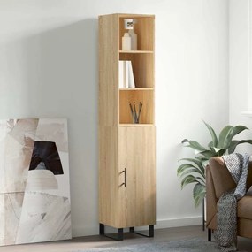 vidaXL Skříň highboard 34,5 x 34 x 180 cm kompozitní dřevo [3189666] Barva: dub sonoma