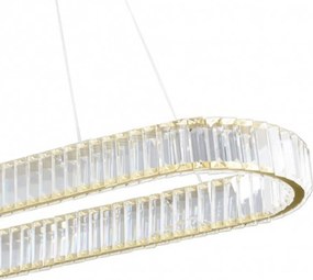 Toolight Toolight, LED stropní svítidlo 100x30 cm, 22W, APP1508-CP, zlatá matná, OSW-06971
