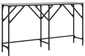 vidaXL Konzolový stolek šedý sonoma 140 x 29 x 75 cm kompozitní dřevo