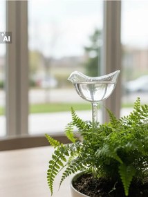 Sinsay - Sada zavlažovačů na květiny ve tvaru ptáků 5 pack - clear