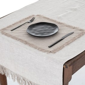 Tom Linen Prostírání s třásněmi Warsa Oatmeal 30x40 cm