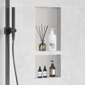 Sprchový výklenek připravený pro dlaždice 40,64 × 81,28 cm