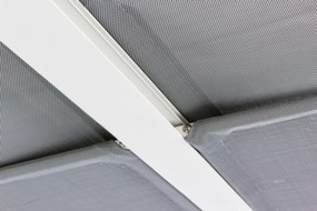 BIZZOTTO Hliníková pergola NOAH se stínící látkou bílá 0795444