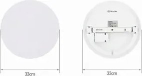 TELLUR WiFi Smart LED kulaté stropní světlo 24 W / teplá bílá / bílé p