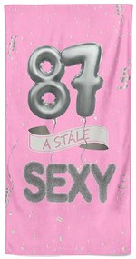 Osuška Stále sexy – růžová (věk: 87, Velikost osušky: 100x170cm)