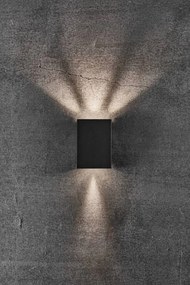 NOR 2019041003 Venkovní nástěnné svítidlo Fold 10 2x3,5W LED černá čirá - NORDLUX