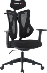 Ergonomická kancelářská židle E-racer VANTOR - černá síťovina