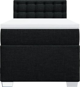 Box spring postel s matrací černá 80 x 200 cm textil 3288031