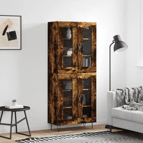 vidaXL Skříň highboard 69,5 x 34 x 180 cm kompozitní dřevo [3198309] Barva: bílá s vysokým leskem