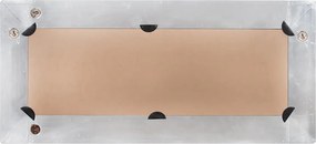 Zrcadlo s kovovým rámem 110 x 50 cm kov 320638
