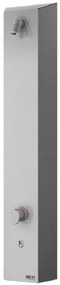 Sanela Nerezové sprchové panely - Nerezový sprchový panel s Piezo ovládáním a termostatickým ventilem, pro 2 vody, bateriové napájení SLSN 02PTB