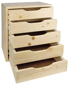 Dřevěná zásuvková skříňka SB5