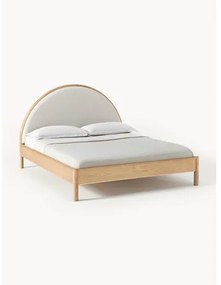 Dřevěná postel's polstrovaným čelem Sean