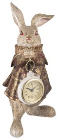 Stolní hodiny Králík- 14*13*25 cm