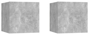 Noční stolky 2 ks betonově šedé 30,5x30x30 cm kompozitní dřevo 3079719