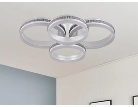 LED Stmívatelný přisazený lustr LED/150W/230V 3000-6500K + dálkové ovládání