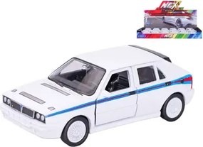 WELLY Auto Lancia Delta HF Martini bílá / Kov a plast / Zpětný chod /