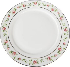 Porcelánový dezertní talíř s růžičkami Cutty Rose - ∅ 21*2 cm