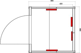 BPS-koupelny Infrasauna Relax  90x90, 1 osoba