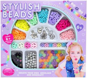 _Ostatní 1_ Korálky navlékací s přívěsky kreativní set výroba dětské fashion bižuterie 22057